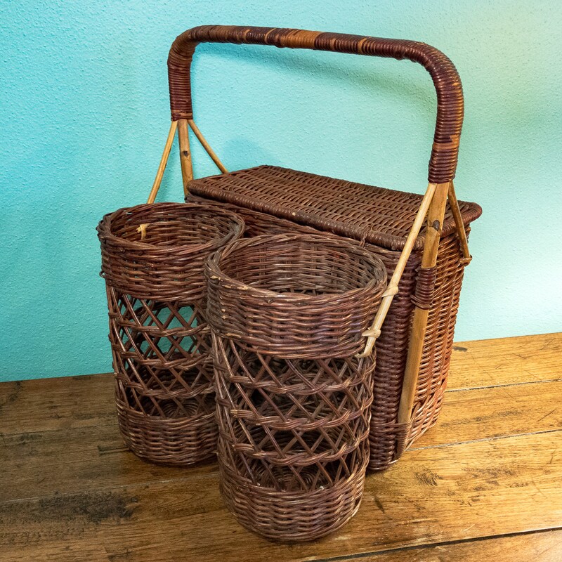 Wicker Picnic Basket - Etsy