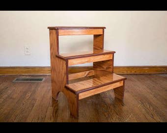 Three Step Stool Extra Large Step Stool - Etsy