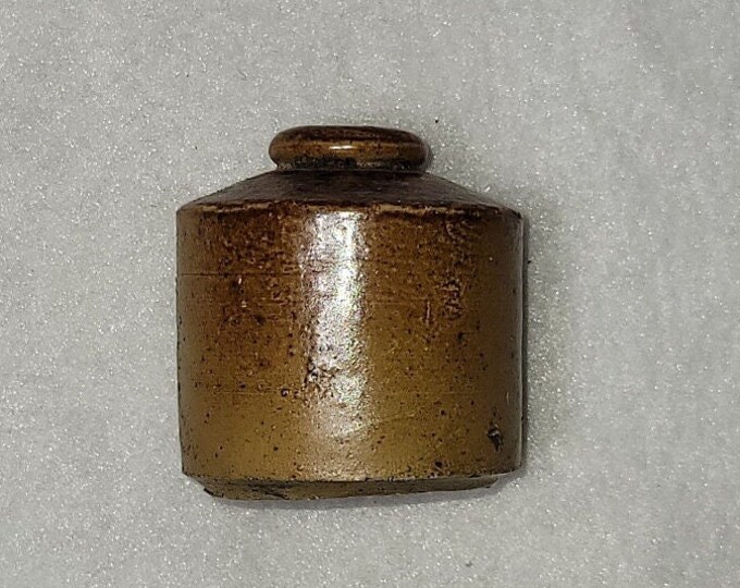 British Ceramic Pork Pie Penny Ink Bottle - Etsy