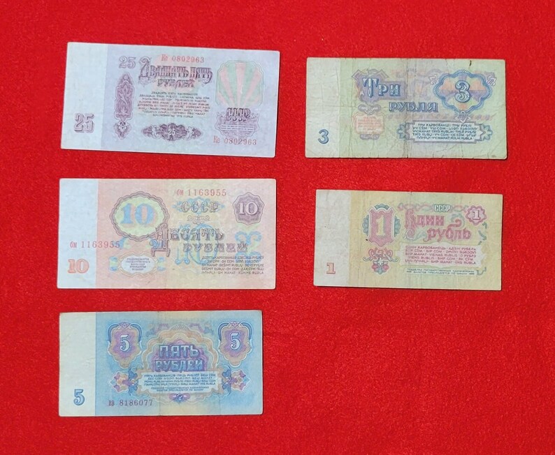 Soviet Union Paper Money Collection - Etsy