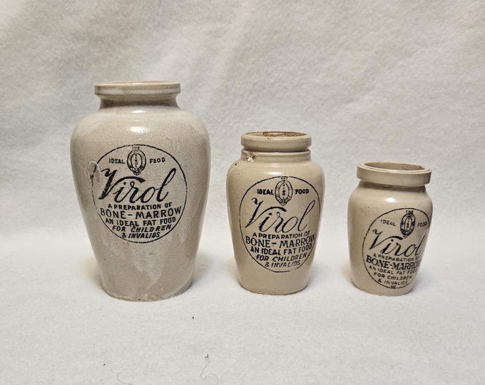 English Antique Virol Bone Marrow Stone Pot C. 1890 Choice of Sizes - Etsy