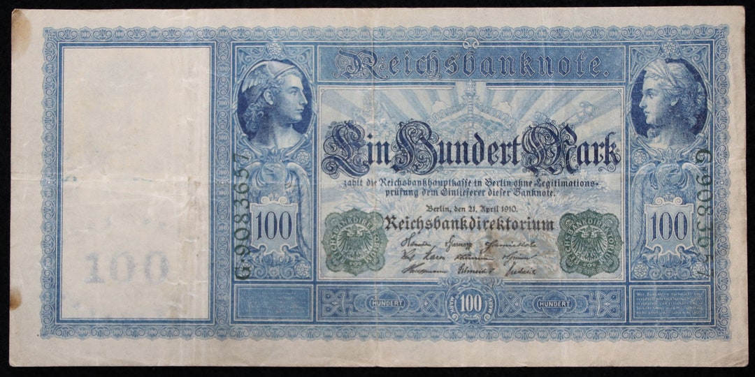 Pre WWI German 100 Mark Note - Etsy