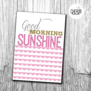 Sunshine, Good Morning, Printable, Printable Art, Instant Download ...
