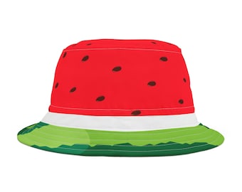 Watermelon Bucket Hat With Beads - Etsy