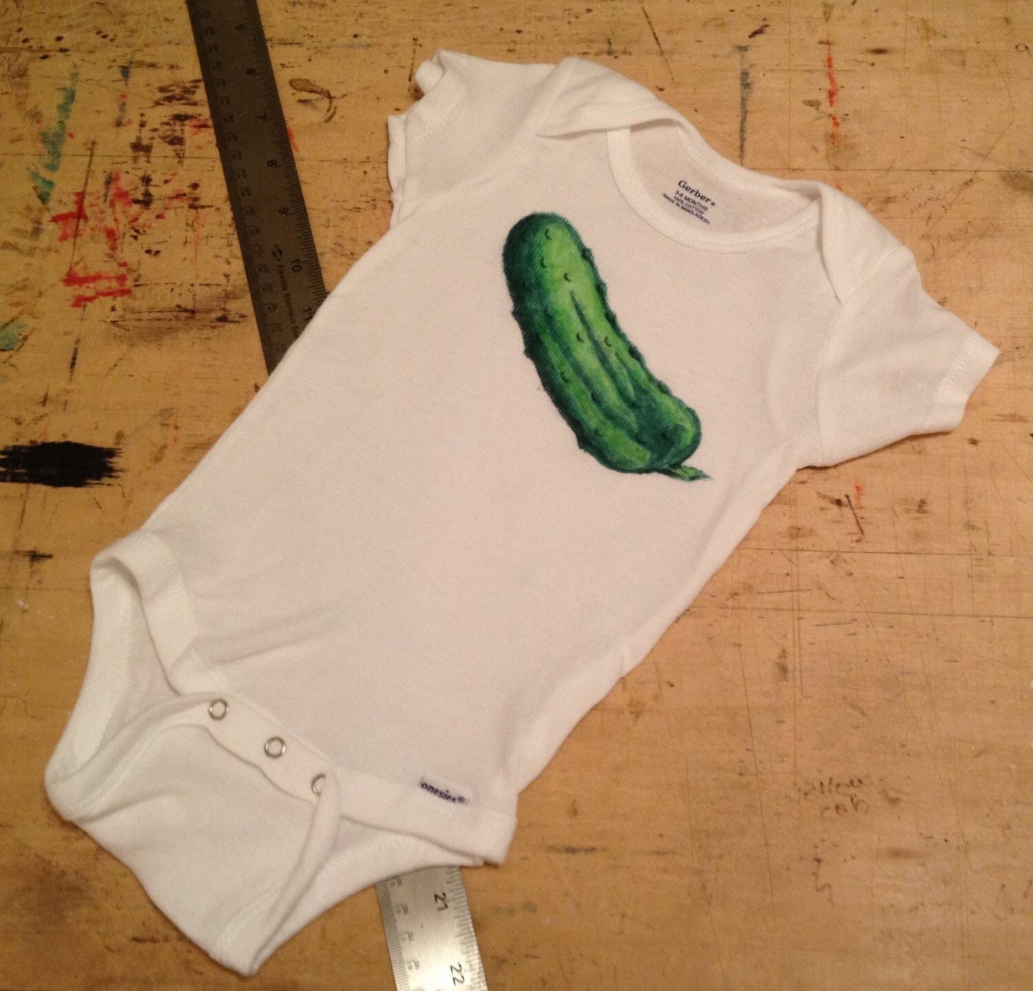 My Little Pickle - Hand Illustrated Onesie - Etsy