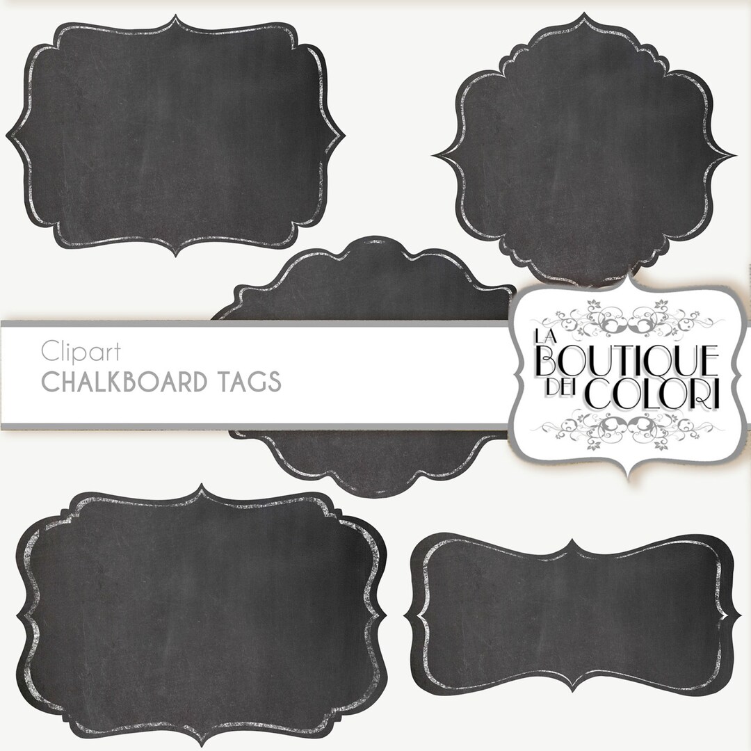 Clip Art Chalk Borders Frames Labels Tags Digital Frames Digital ...