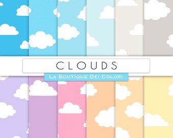 Sky Digital Paper | Etsy