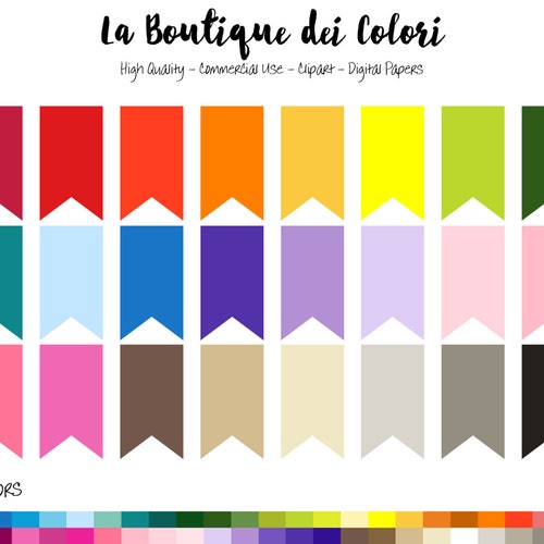 100 Banners Clip Art Commercial Use Instant Download PNG - Etsy