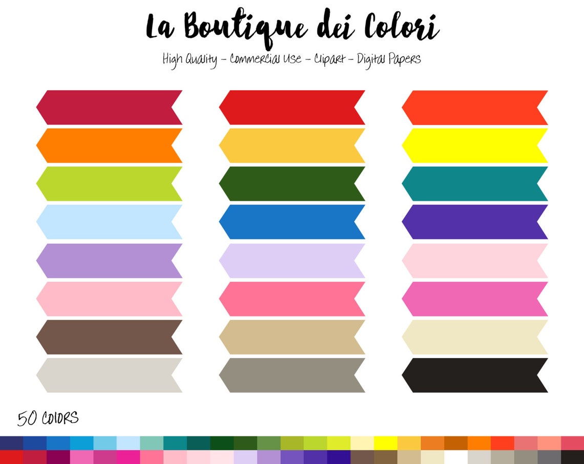 50 Rainbow Arrow Frame Clip Art Banners Digital Illustrations - Etsy