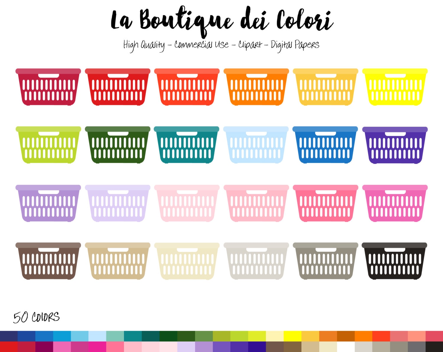 Clean Laundry Basket Clip Art