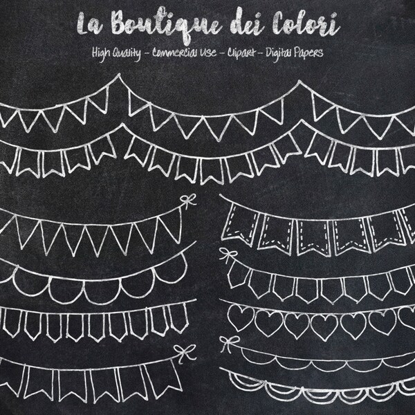 Chalkboard Bunting - Etsy