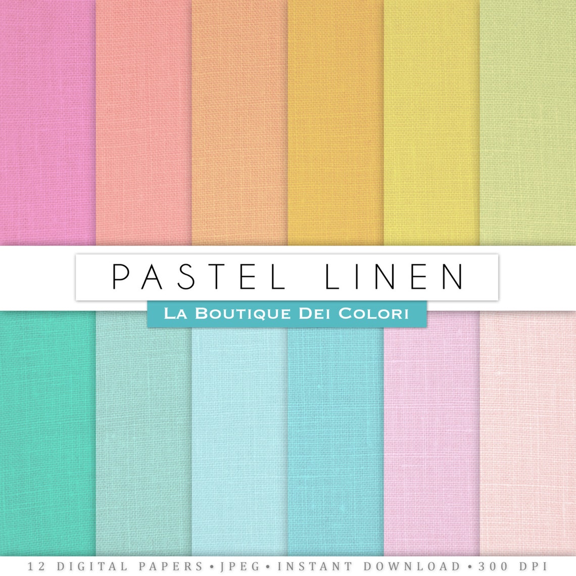 Pastel Linen Digital Paper Linen Backgrounds Textures Soft | Etsy