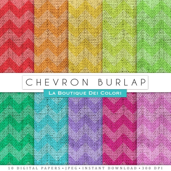 Chevron Burlap - Etsy
