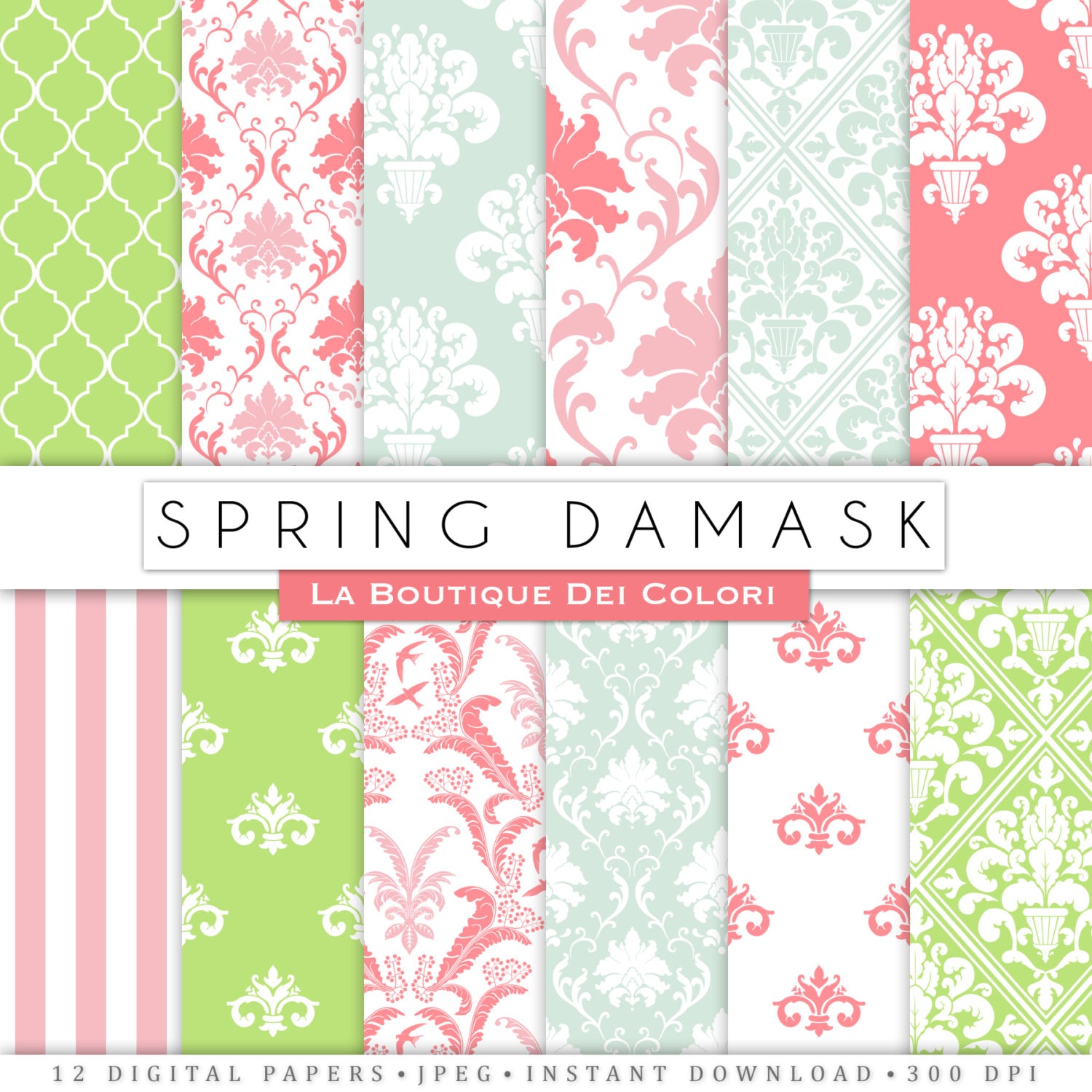 Damask Background Clipart Free