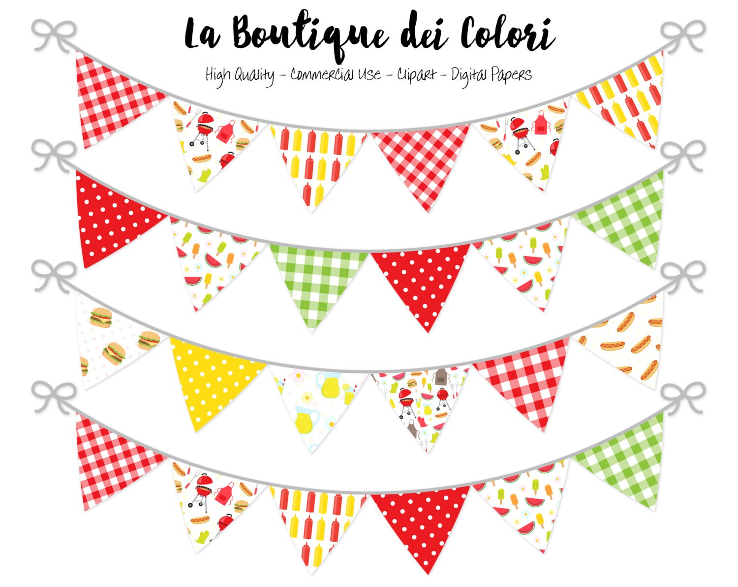 Pennant Banner Clip Art