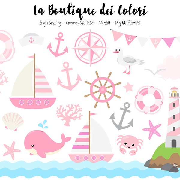 Pink Nautical - Etsy