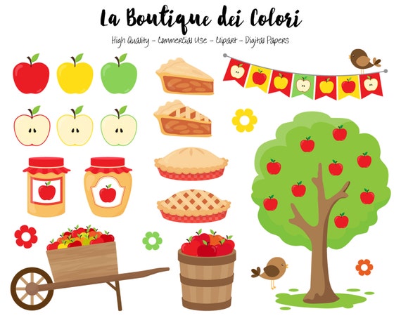 Apple Picking Clipart, Cute illustrations PNG, Fall, autumn harvest ...