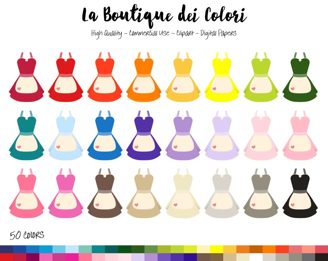 50 Apron Clip Art, Graphics PNG, Cooking, Backing, Cleaning, Chores ...