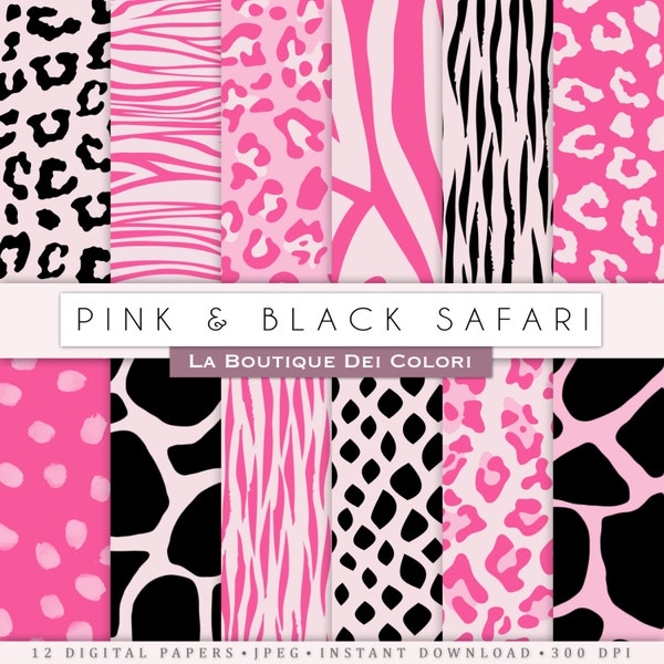 Pink Black Zebra - Etsy