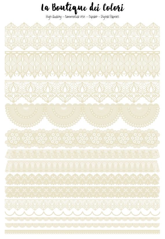 White Lace Border Clipart