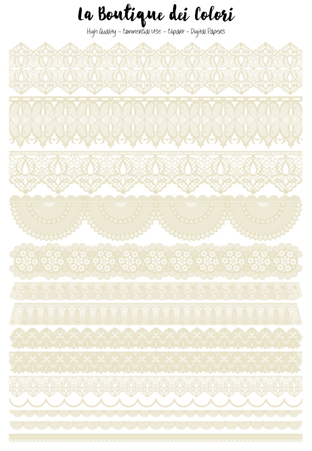 Ivory Lace Border Clip Art Free