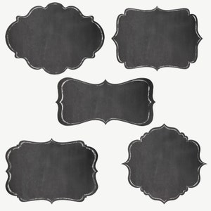 Clip Art Chalk Borders Frames Labels Tags Digital Frames Digital ...