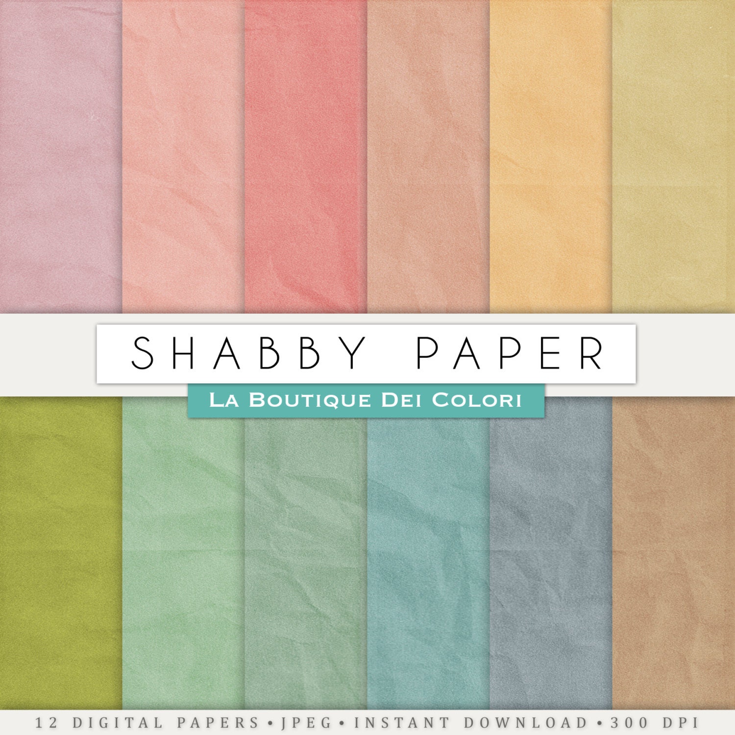 Vintage Digital Paper Shabby Paper. Old Paper Texture Grungy | Etsy