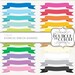 50 Rainbow Ribbon Banner Clipart Banners Digital - Etsy