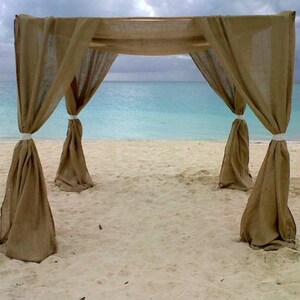Natural Burlap Wedding Arch Draping 3 Sizes Perfect for Creating a ...