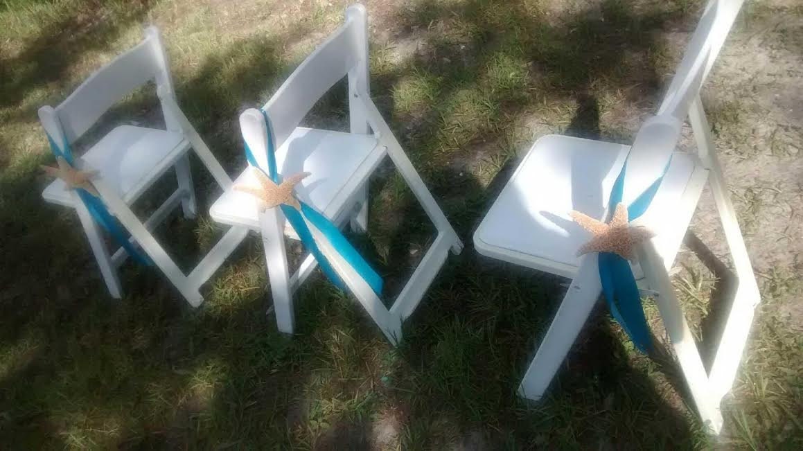 Starfish Chair Decor: Beach Wedding Aisle Decorations - Etsy