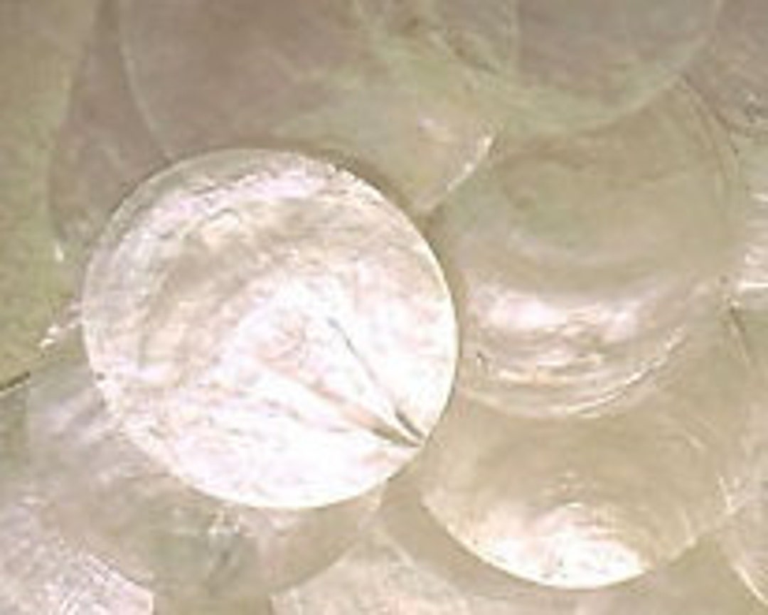 Bulk Capiz Shells 2" Round (100-200) - Flat, Semi-transparent Shell ...