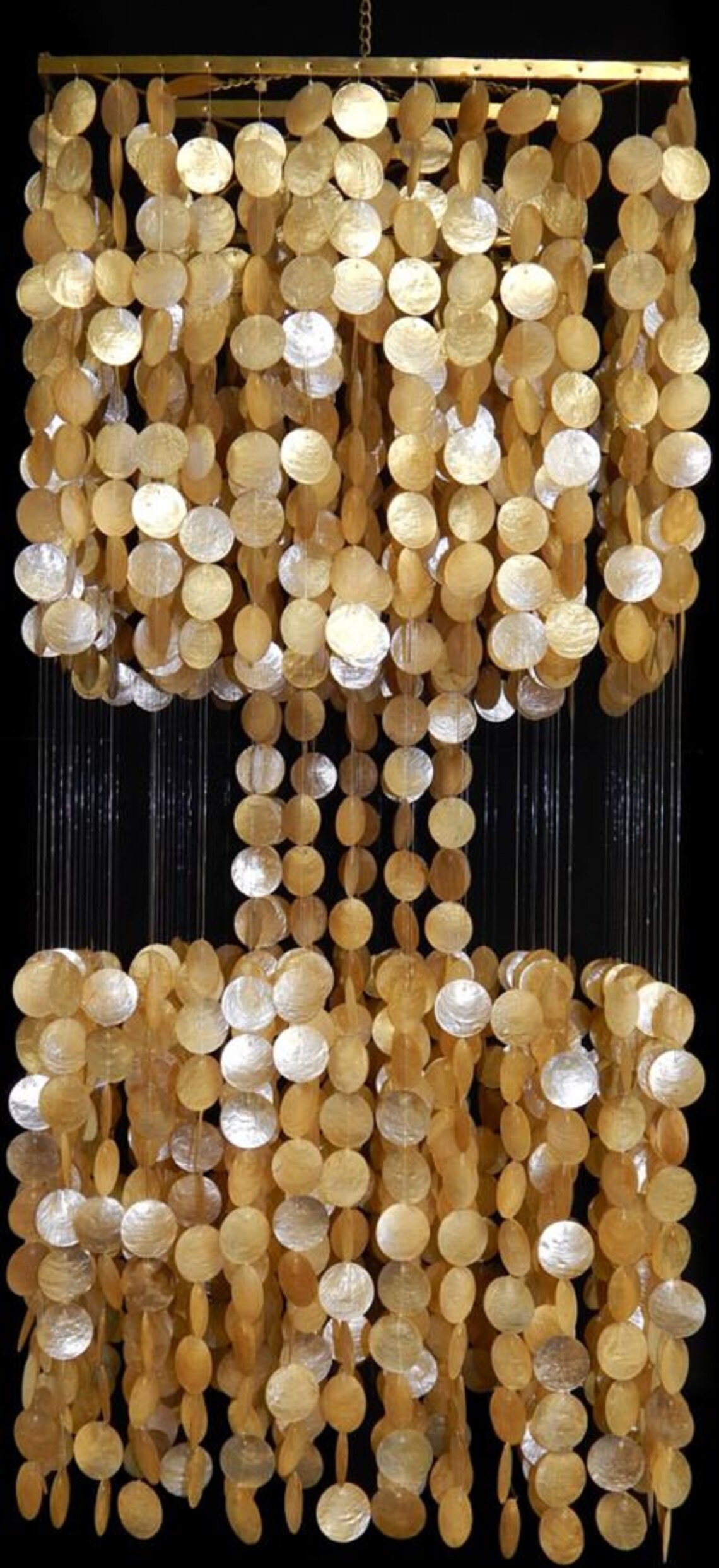 Real Capiz Shell Chandeliers Variety of Sizes Coastal Home - Etsy