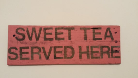 Items similar to Rustic Wooden "Sweet Tea" Sign on Etsy