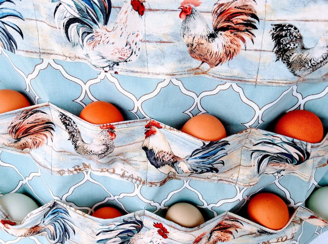 Egg collecting apron / Egg Gathering Half-body Apron/ 18 | Etsy