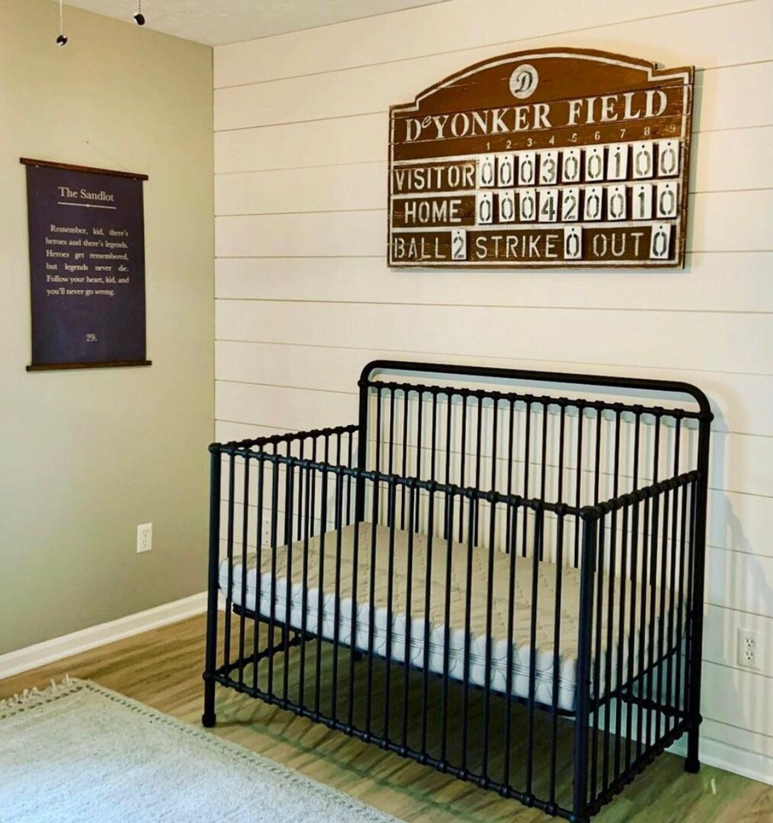 Custom Arched Rustic Baseball Vintage Sports Scoreboard - Etsy