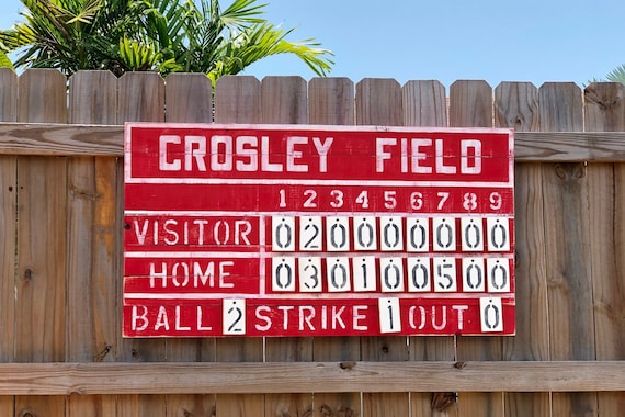 Vintage Baseball Scoreboard