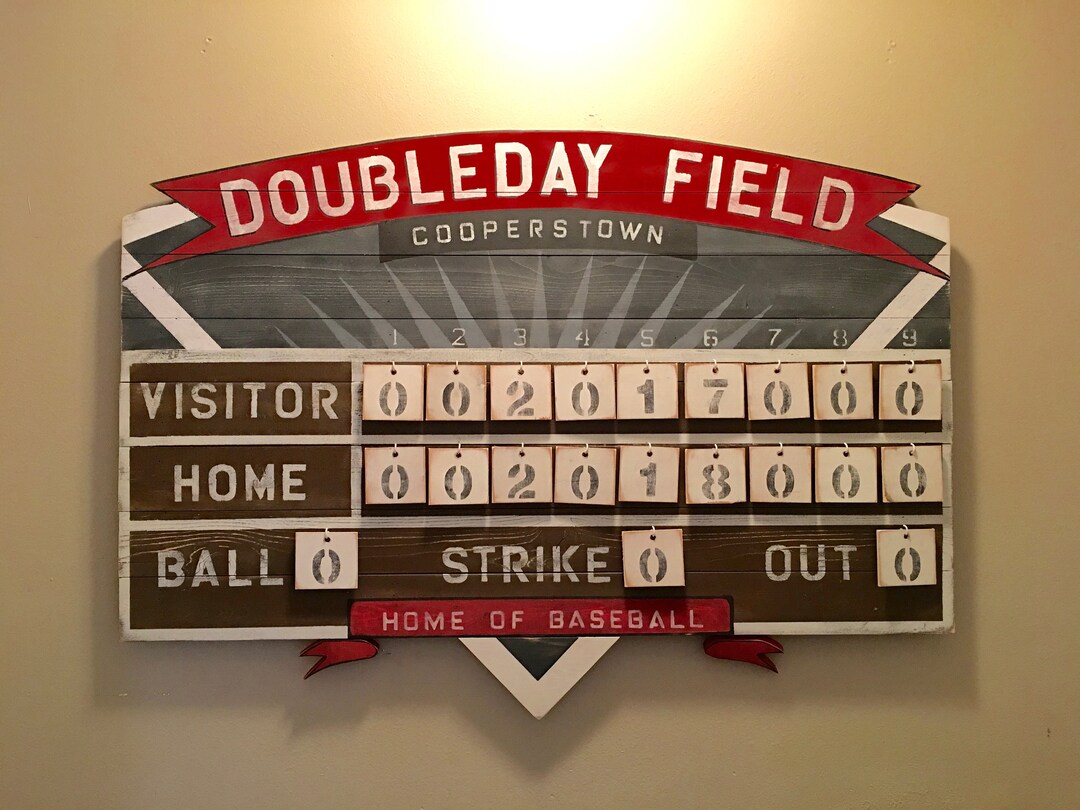 Doubleday Field, Cooperstown, New York Sports Baseball Team Scoreboard ...