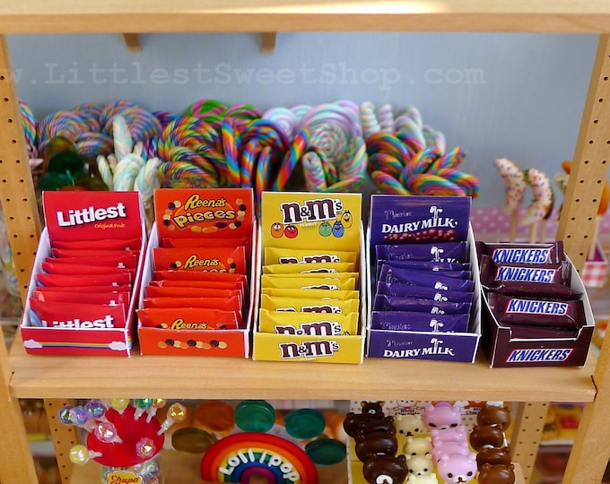 Miniature Various Commercial Sweets 1:6 Scale Dolls Food. Chocolate ...