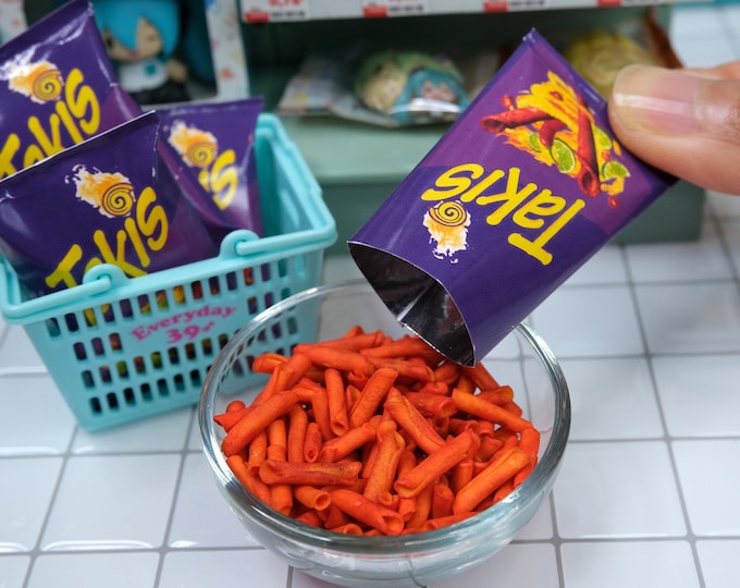 Miniature Junk-food Snack Crisps for 1:6 Scale Dolls Food. Handmade by ...