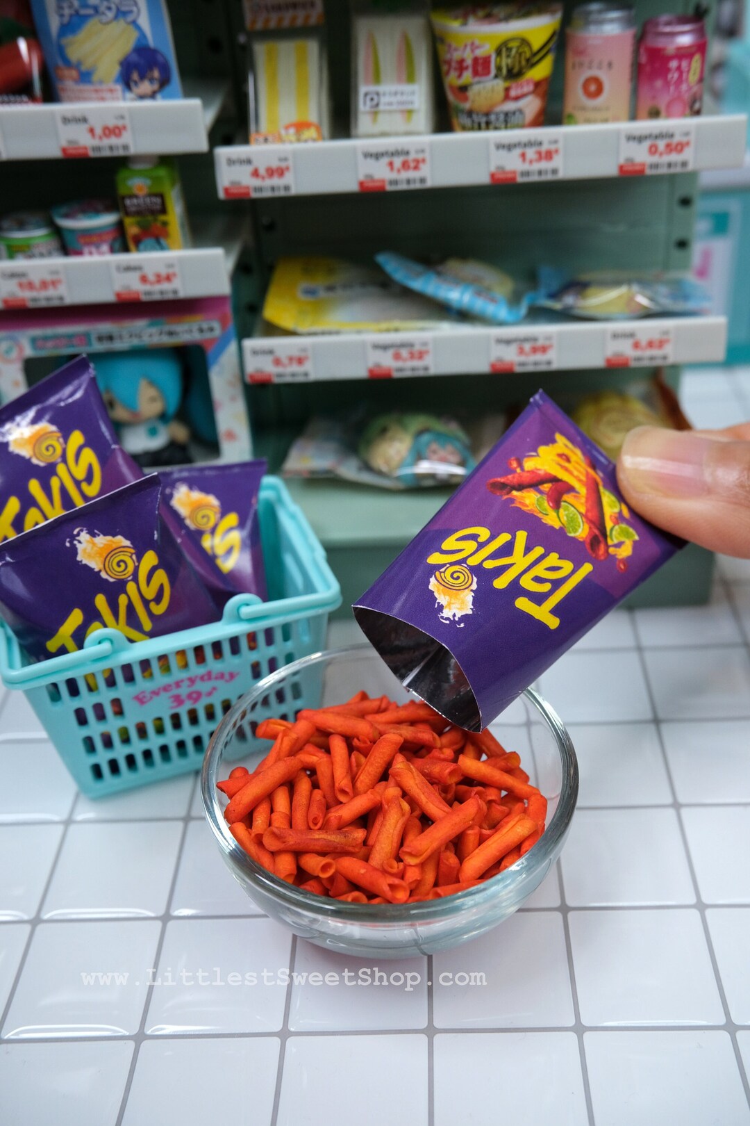 Miniature Junk-food Snack Crisps for 1:6 Scale Dolls Food. Handmade by ...