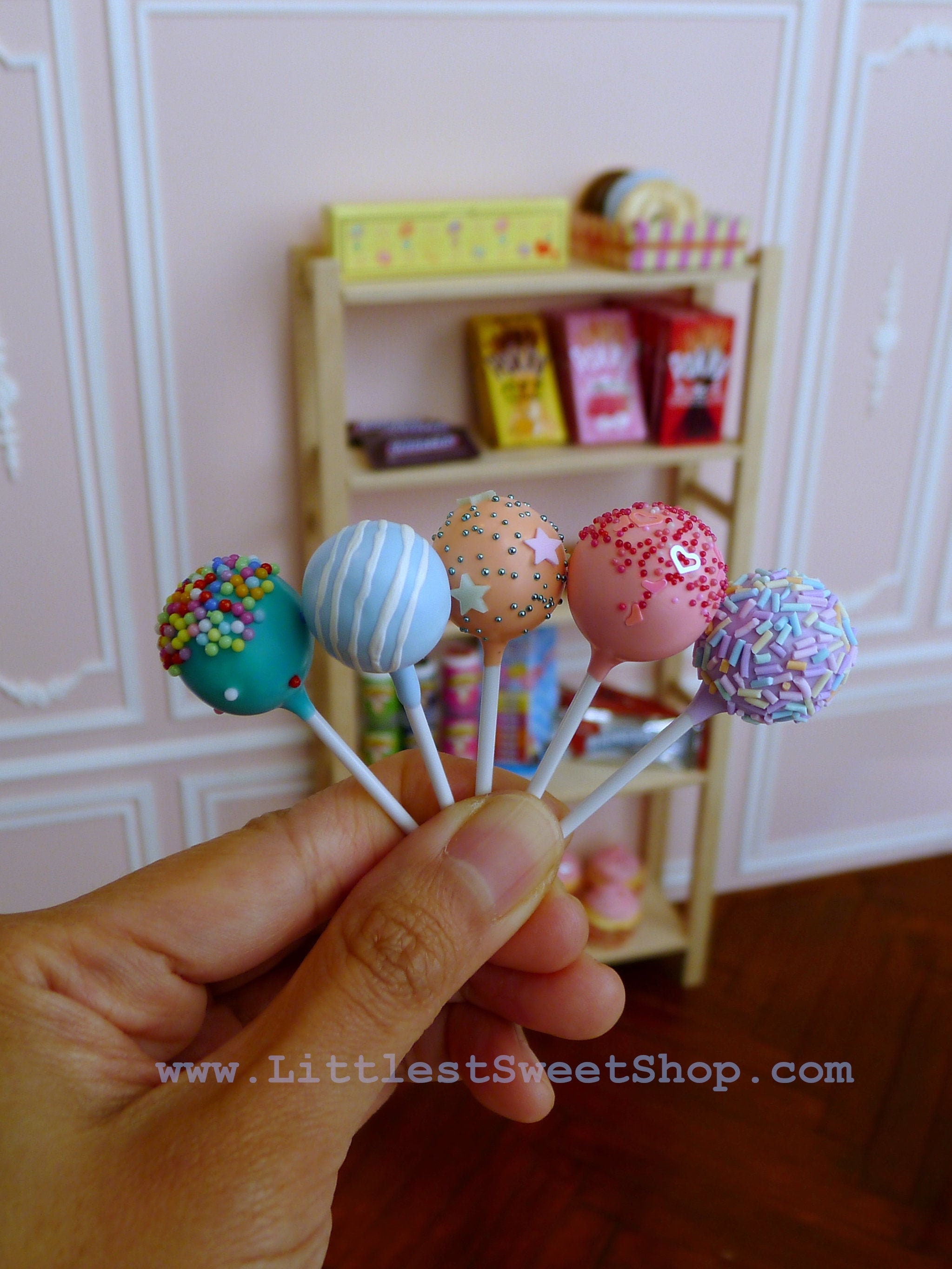 Mini Cake Pops for 1:3 Scale 18 Dolls. Handmade by Nadia | Etsy