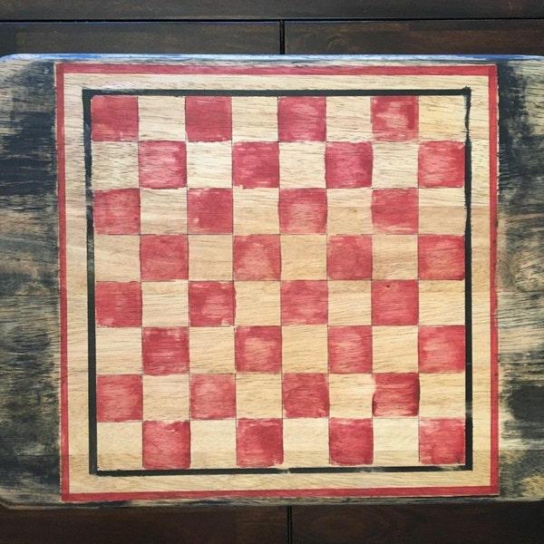 Wood Checkerboard - Etsy