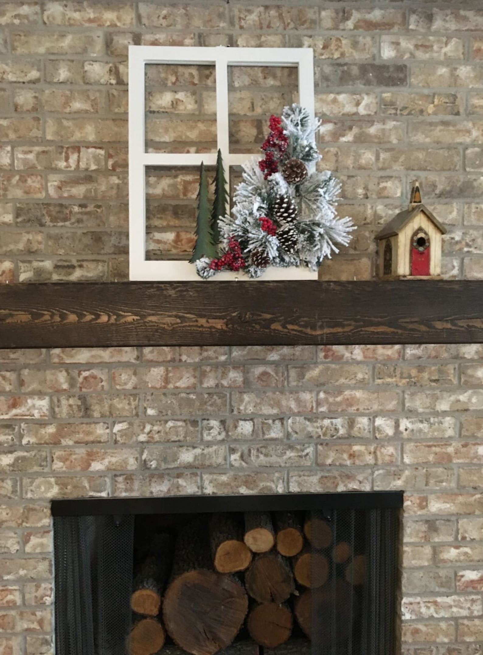 Holiday Window Frame Wall Decoration - Etsy