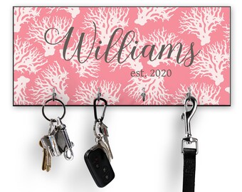 Coastal Key Holder for Wall Keys Sign Beach House Decor - Etsy