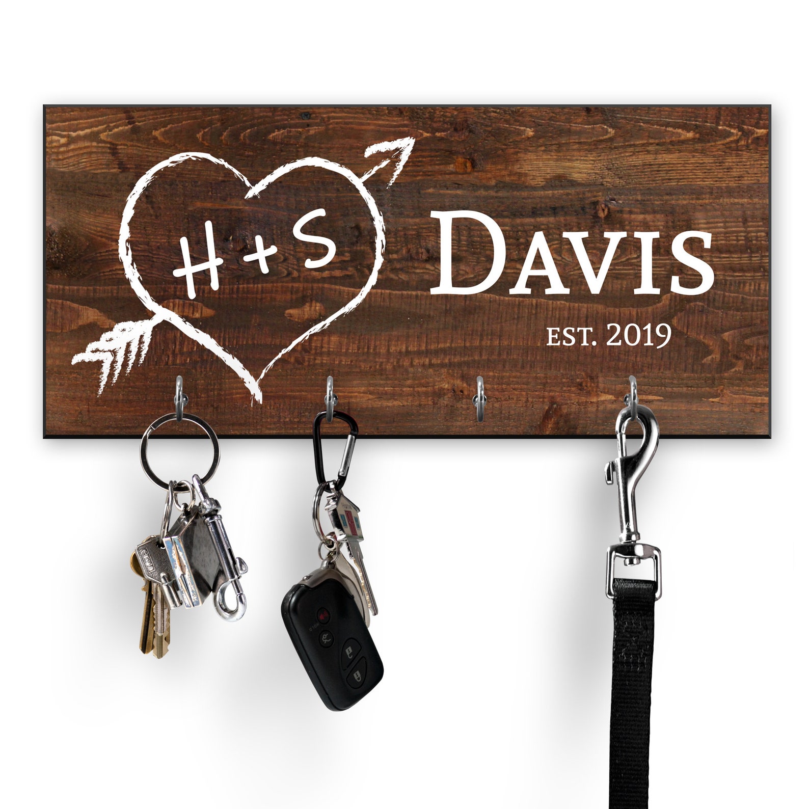 Personalized Key Holder Modern Farmhouse Entryway Sign | Etsy