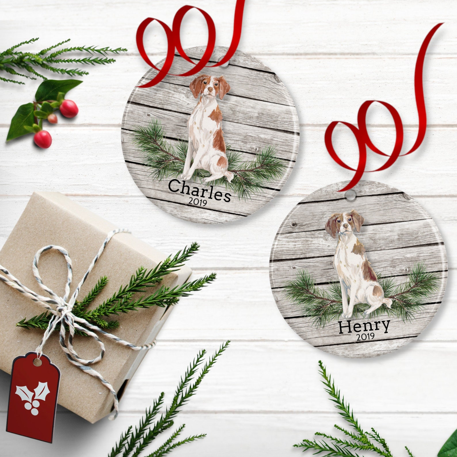 Personalized Brittany Spaniel Ornament, Spaniel Memorial Gift - Etsy