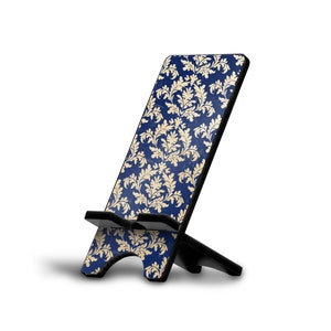 Blue Damask Cell Phone Holder Desk Accessories for Women - Etsy