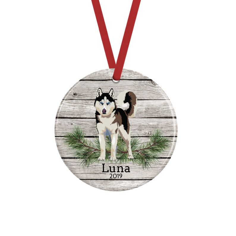 Personalized Siberian Husky Ornament Dog Memorial Keepsake | Etsy