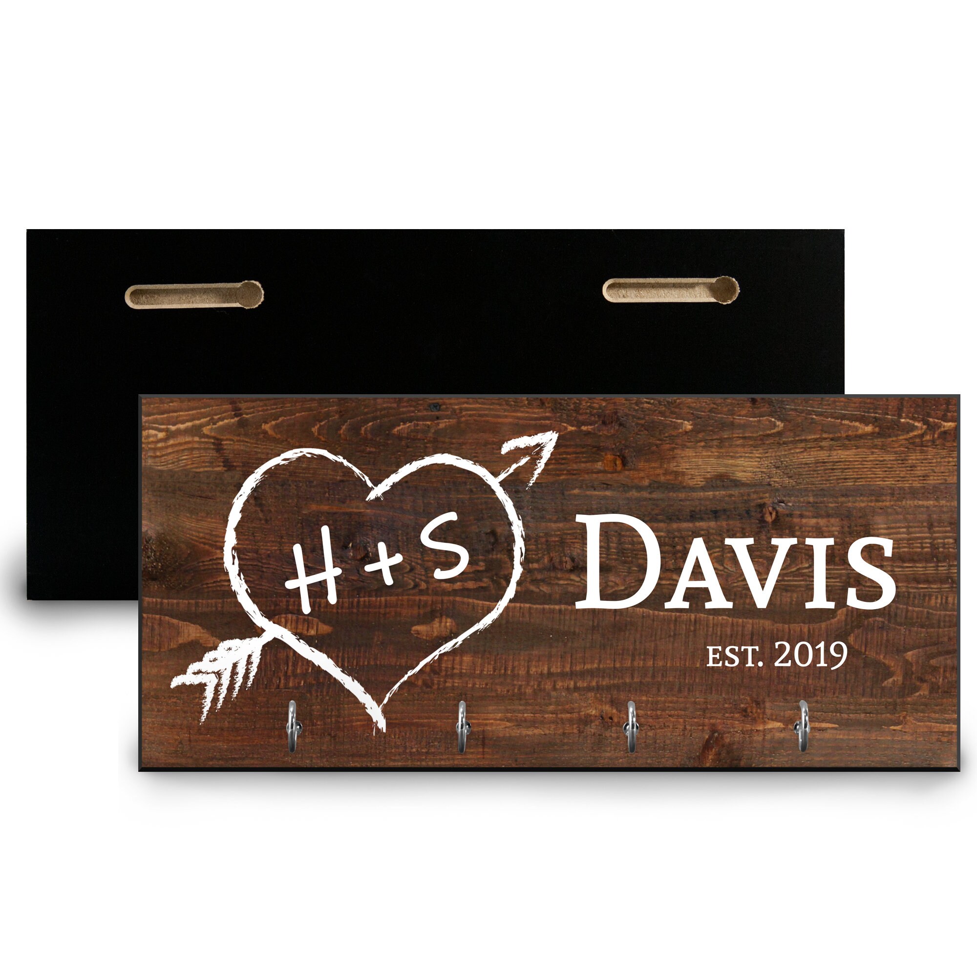 Personalized Key Holder Modern Farmhouse Entryway Sign | Etsy