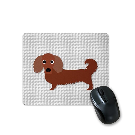 Dachshund Mouse Pad Long Haired | Etsy